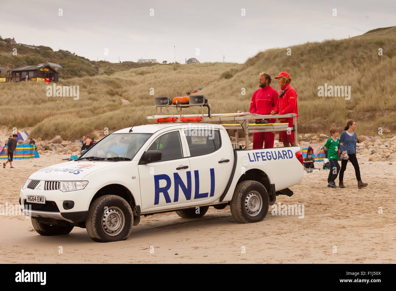 RNLI lifeguard vehicle for use on beaches to oversee bathing and ...