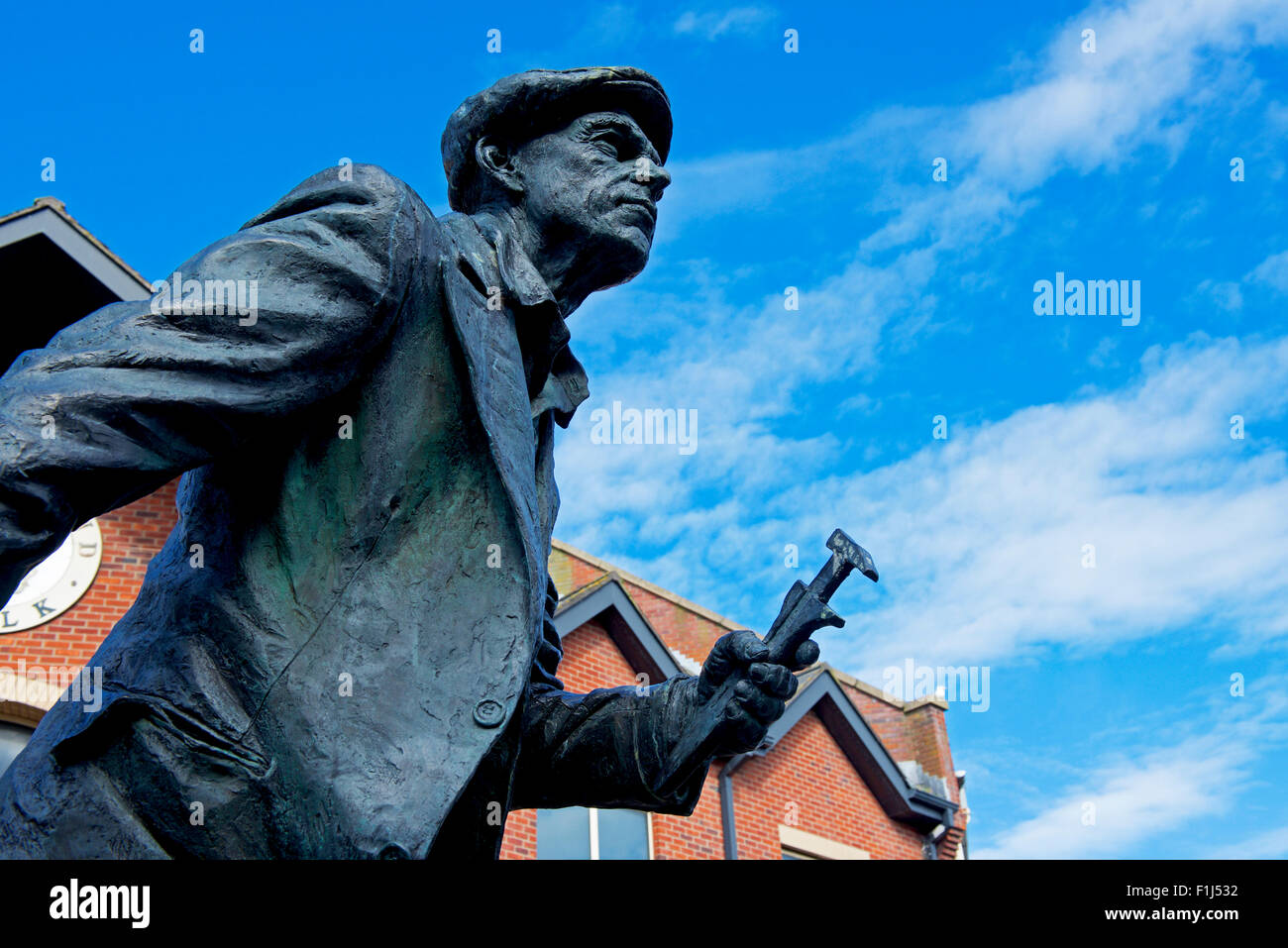 Detail of sculpture - the Spirit of Barrow - by artist Chris Kelly, in ...