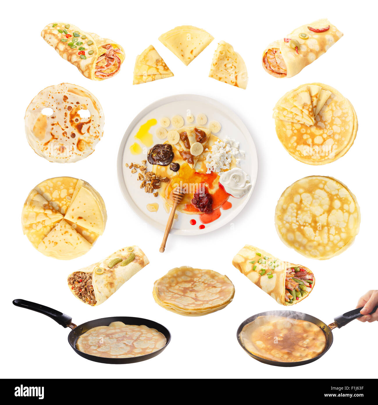 Crepes Cut Out Stock Images & Pictures - Alamy