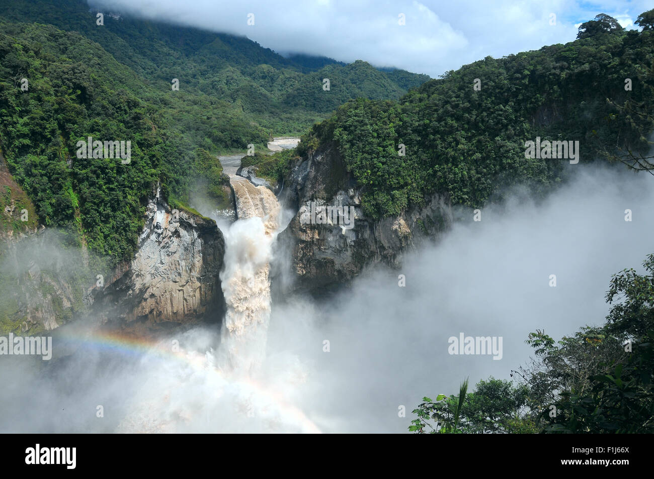 San Rafael Falls. The Largest Waterfall in Ecuador Stock Photo - Alamy