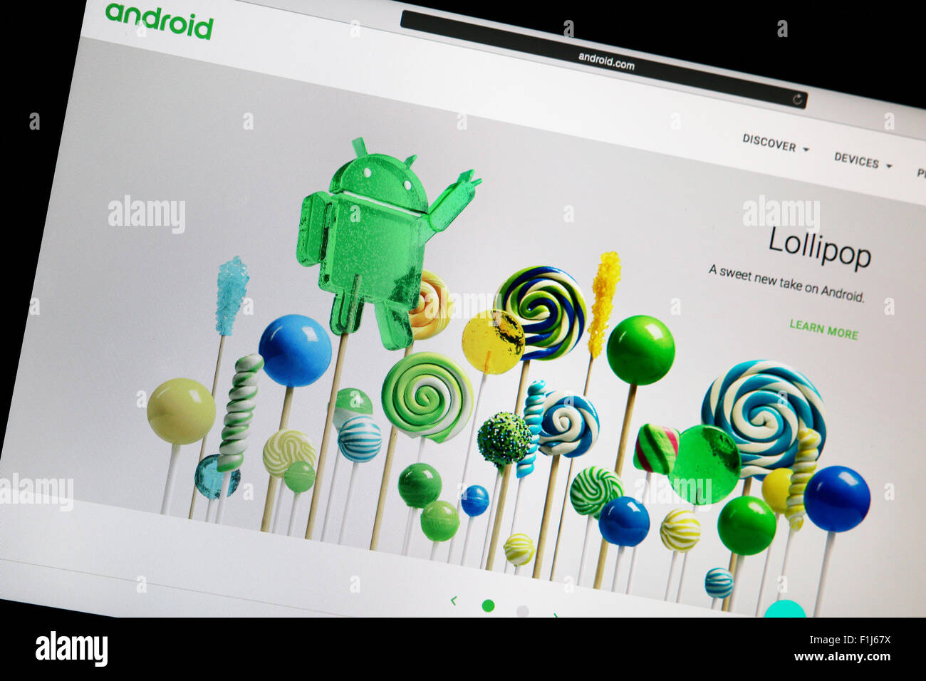 Android 5.0 - Lollipop Stock Photo - Alamy