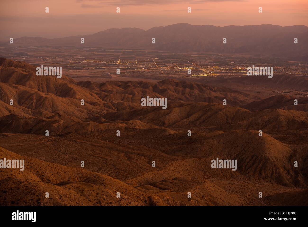 Indio and Coachella City in the Coachella Valley, California, United ...