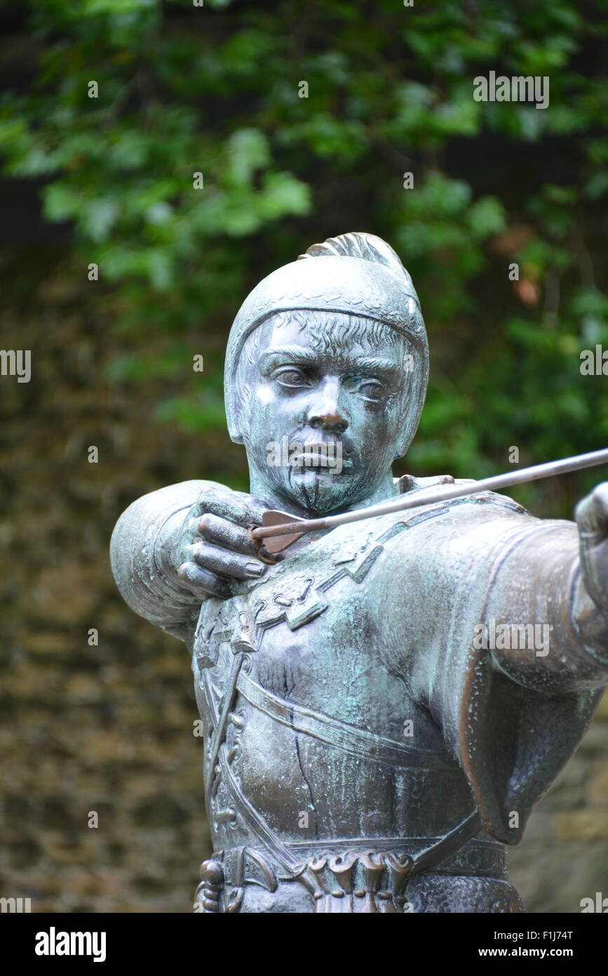 Robin Hood, Nottingham Castle, Nottingham Stock Photo - Alamy