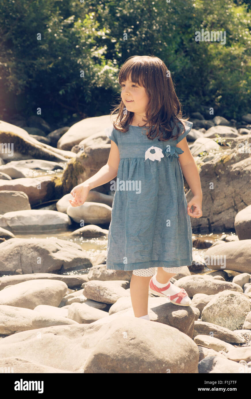 Girl walking by the river hi-res stock photography and images - Alamy