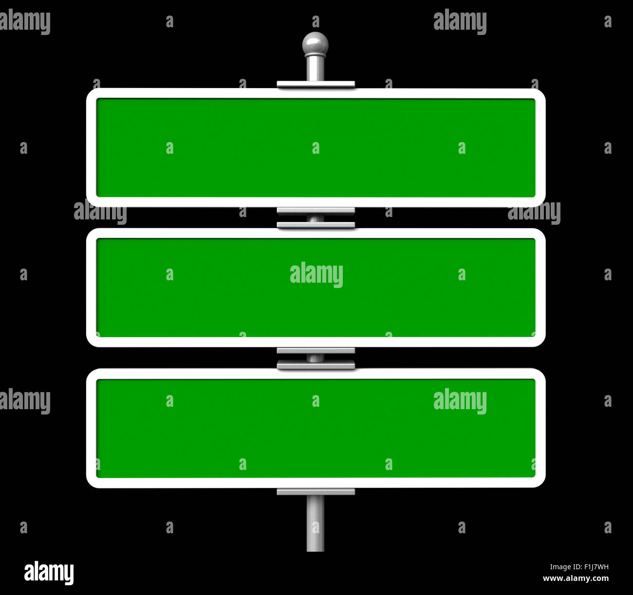 Blank green road sign board hi-res stock photography and images - Alamy