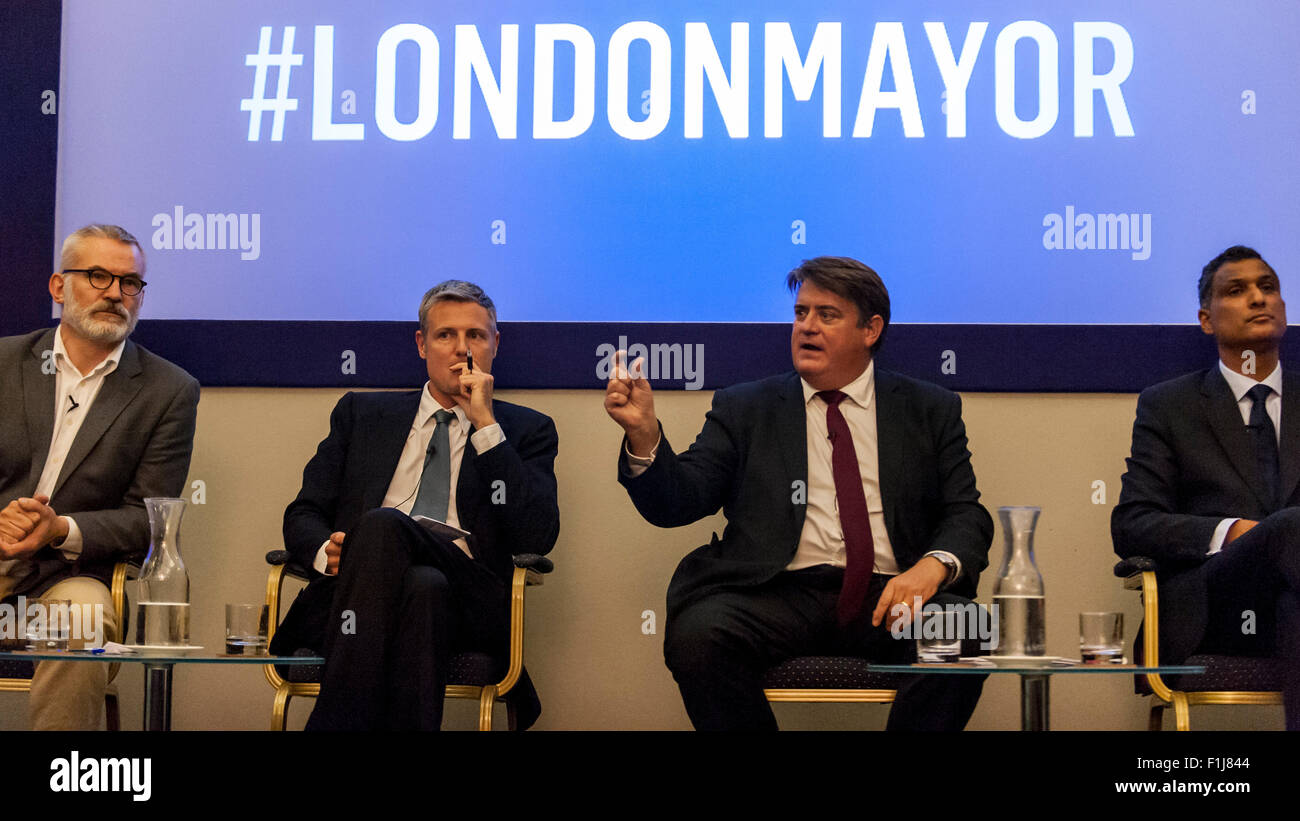 London, UK. 2 September 2015. Centre for London and Prospect Magazine ...