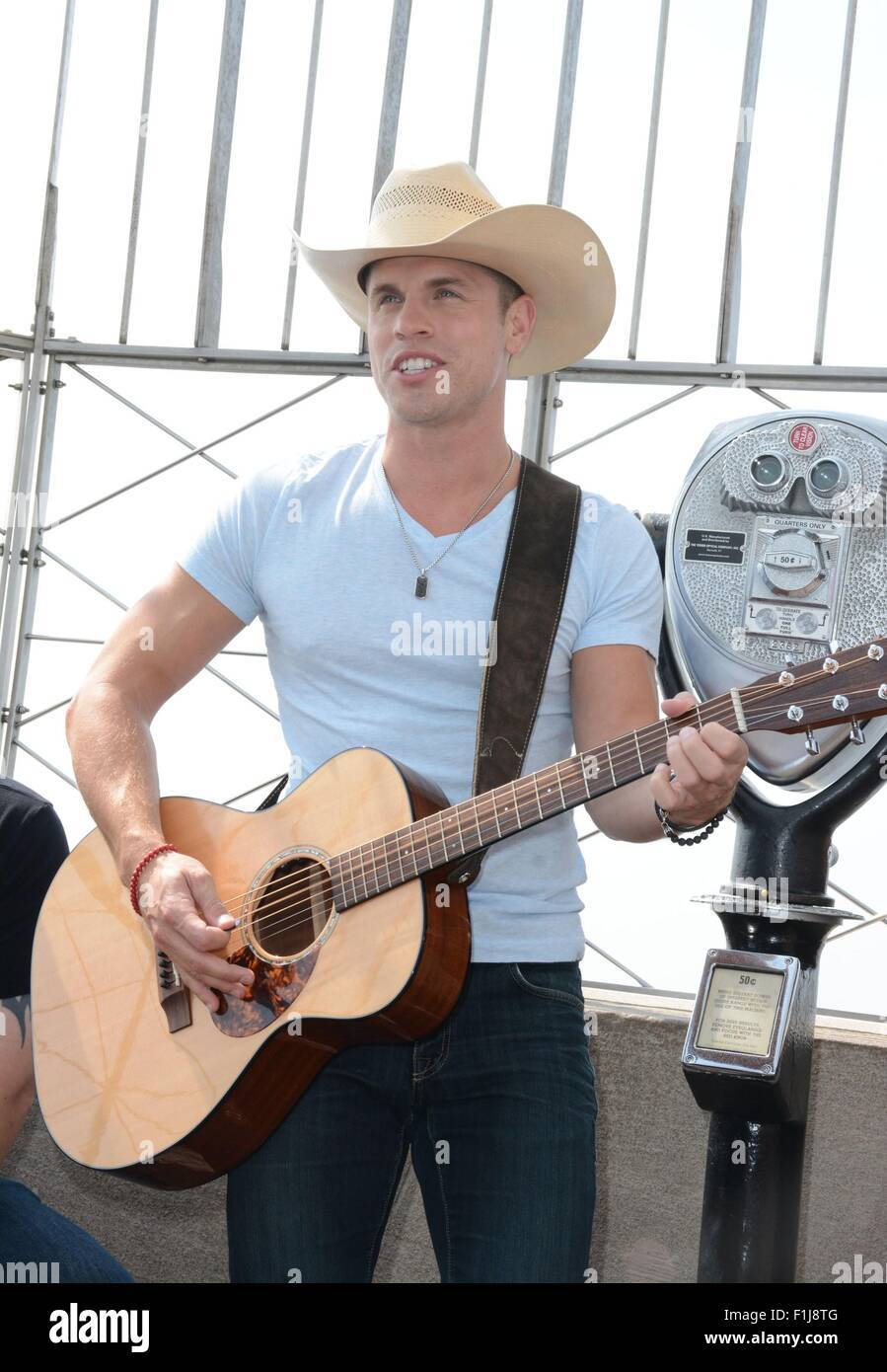 New York, NY, USA. 2nd Sep, 2015. Dustin Lynch at a public appearance ...
