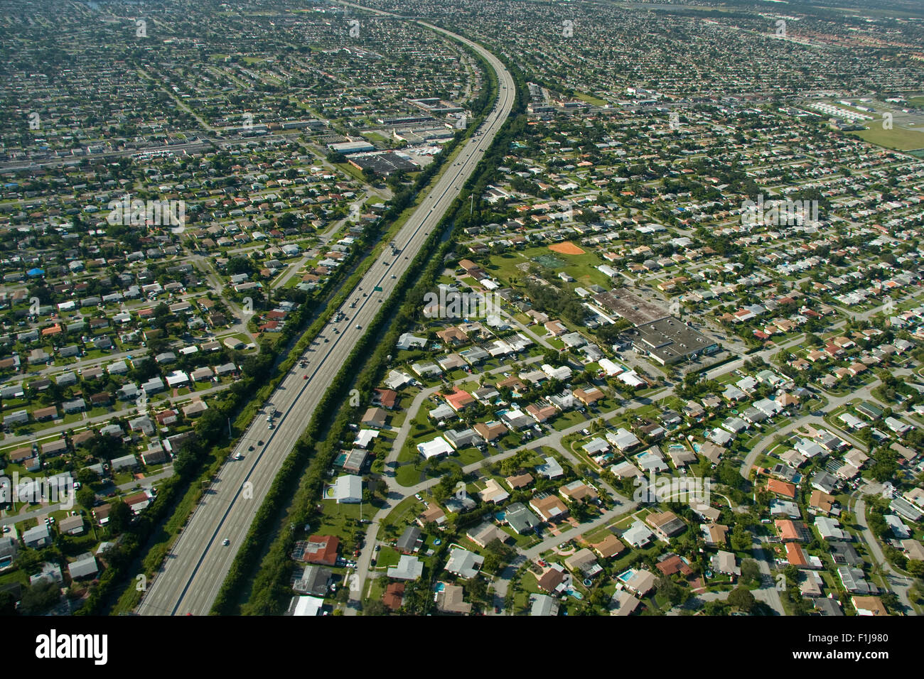 Aerial view of buildings in a city, Miami, Miami-Dade County, Florida ...