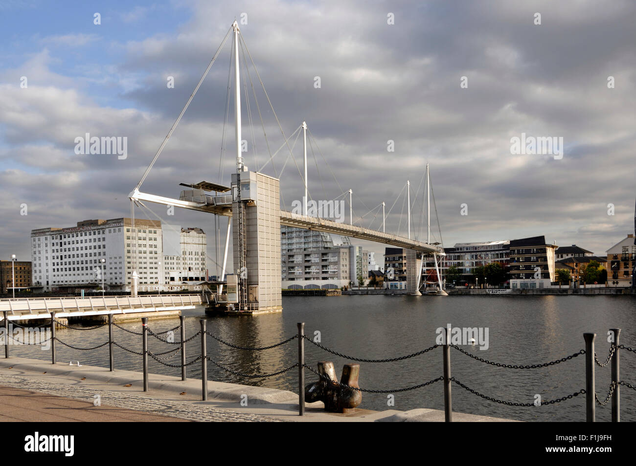Footbridge at Excel arena Stock Photo - Alamy