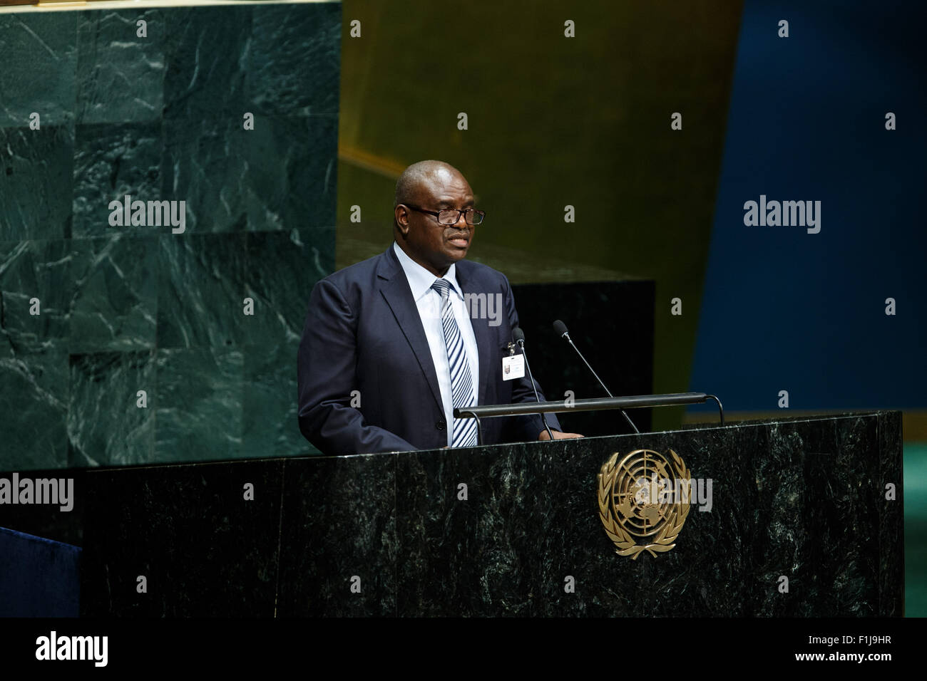 New York, USA. 2nd Sep, 2015. Patrick Matibini, speaker of the National ...