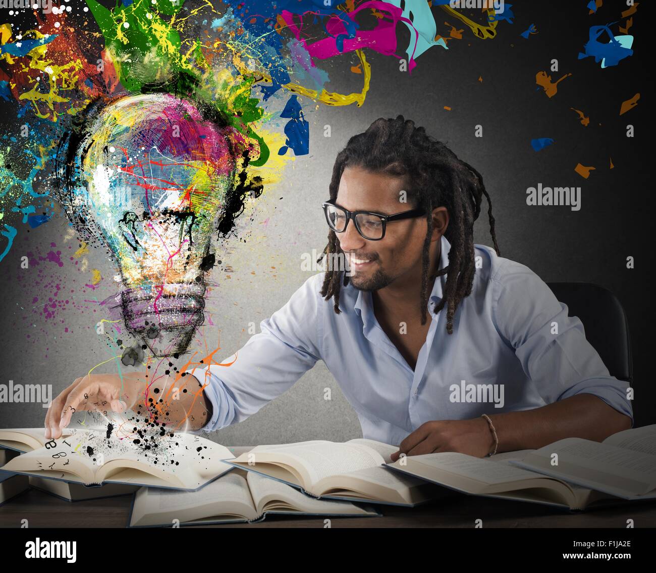 Creative and colorful idea Stock Photo - Alamy