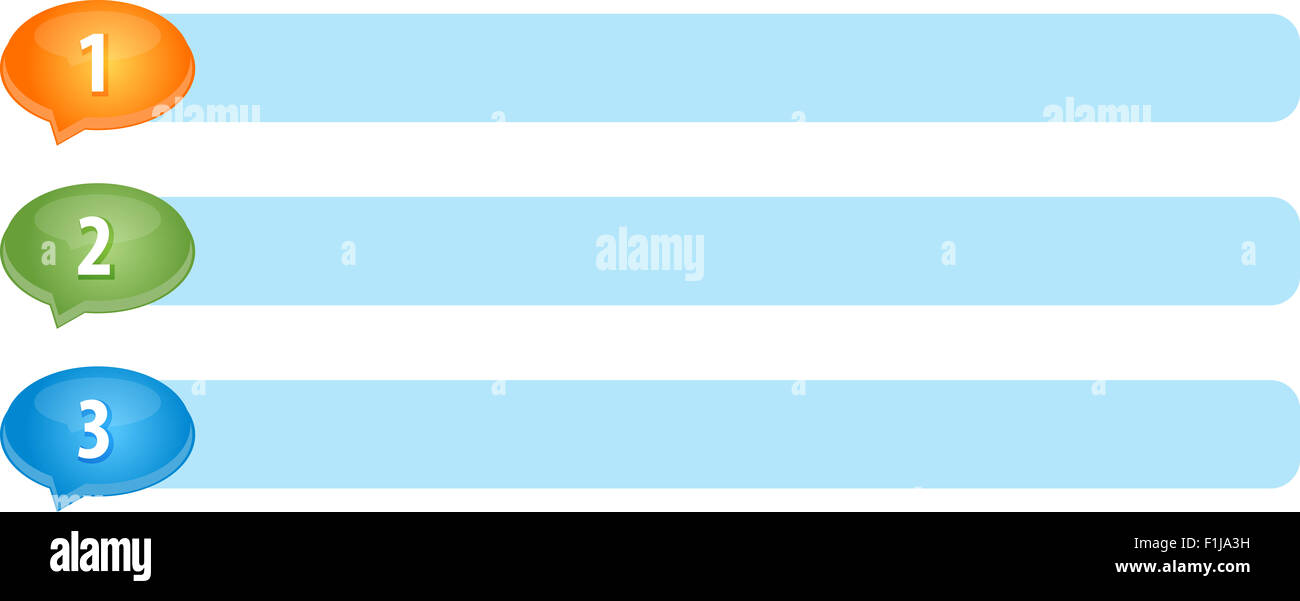 Blank business strategy concept infographic diagram illustration Speech ...