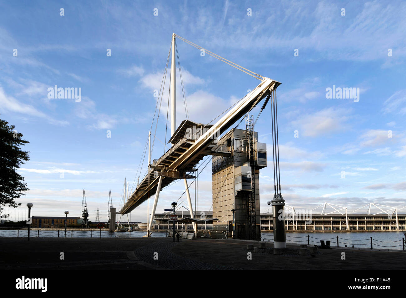 Footbridge at ExCel Arena Stock Photo - Alamy