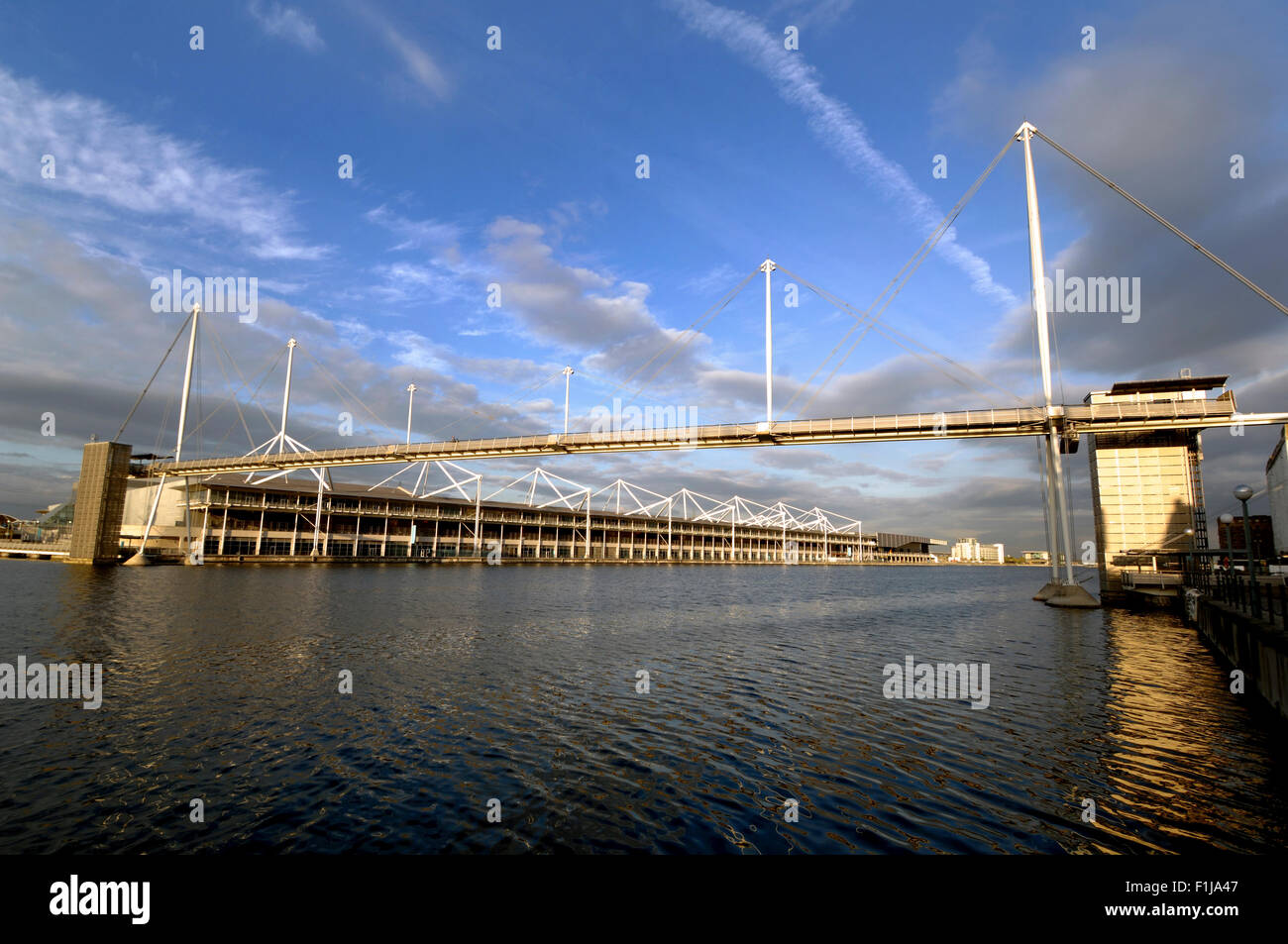 Footbridge at ExCel Arena Stock Photo - Alamy