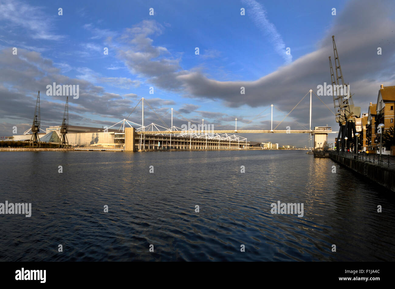 ExCel arena in Royal Albert Dock Stock Photo - Alamy