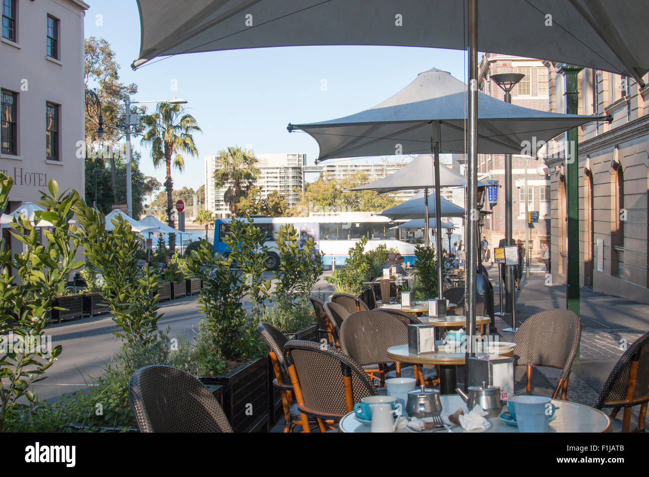 Cafe in the Rocks area of Sydney,Australia Stock Photo - Alamy
