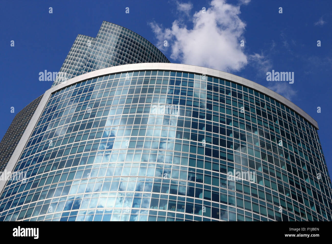 Upwards view of a modern office building Stock Photo - Alamy
