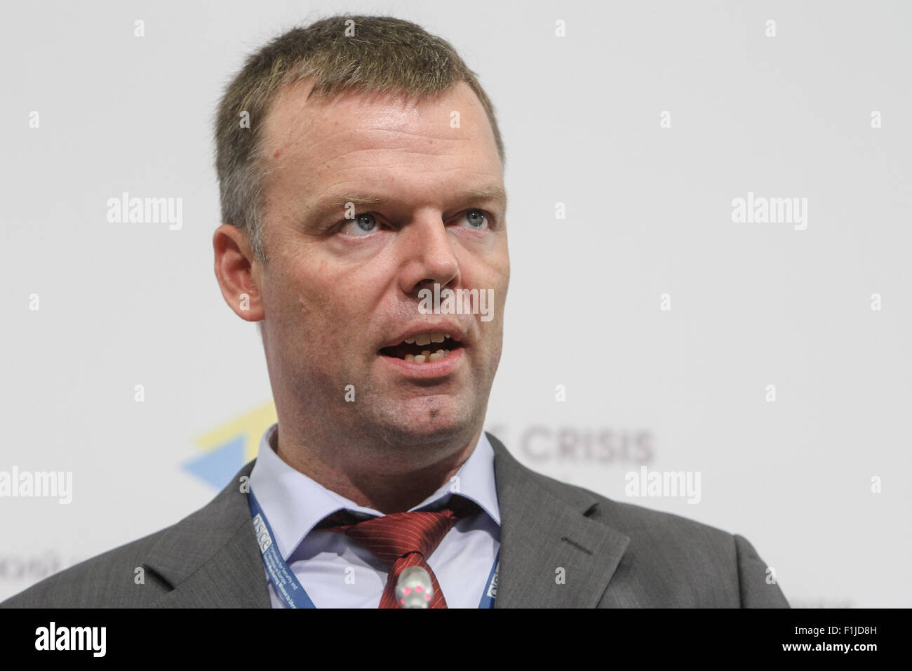 Kiev, Ukraine. 02nd Sep, 2015. Alexander Hug, Deputy Chief Monitor of ...