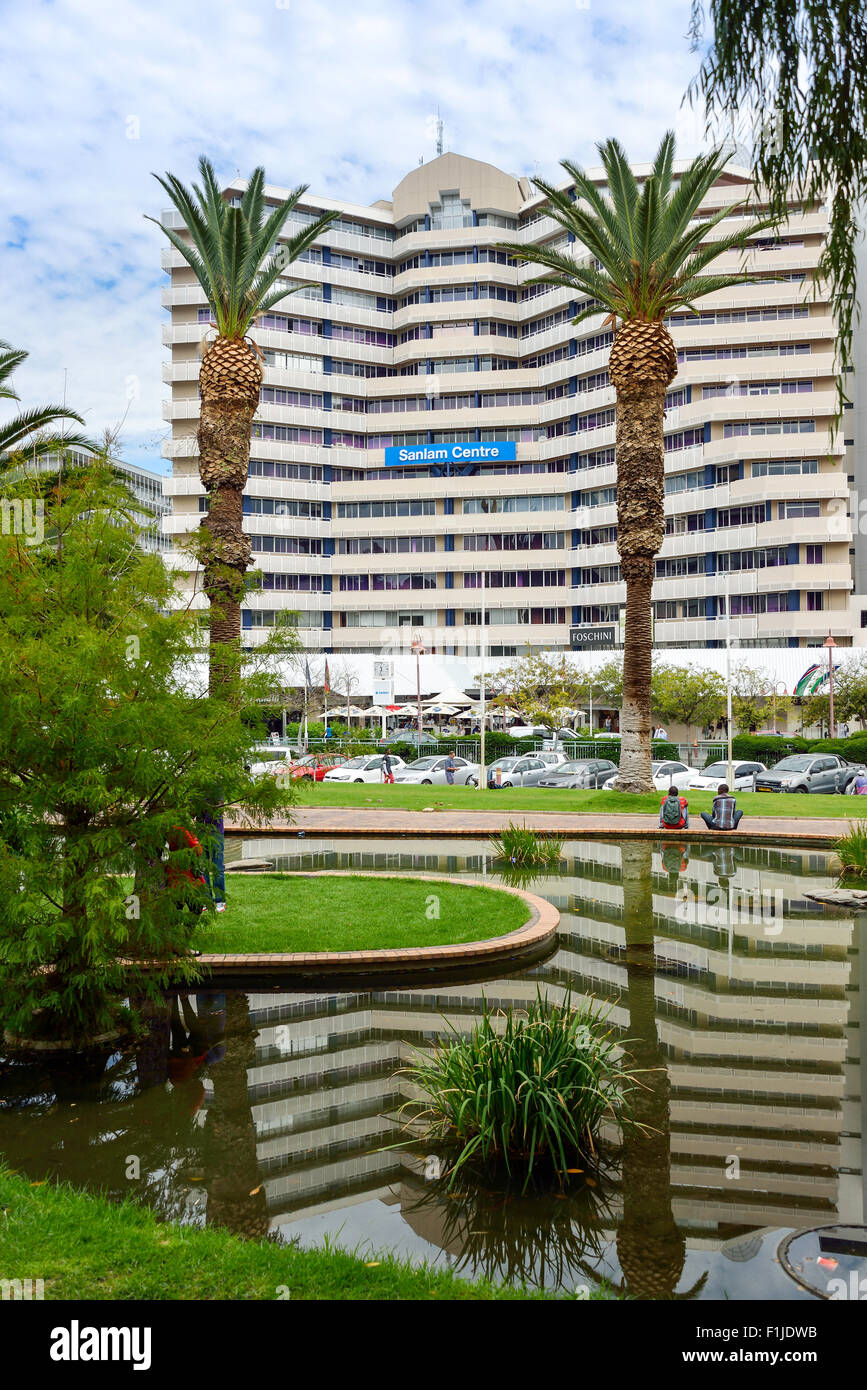 Sanlam Centre building from Zoo Park, Independence Avenue, Windhoek ...