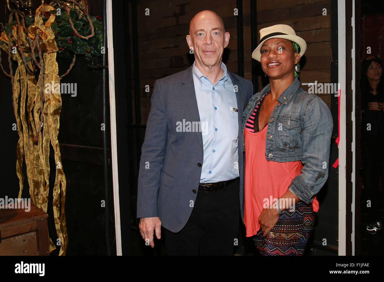 J.K. Simmons visits the cast of Broadway's 'Amazing Grace' backstage at ...