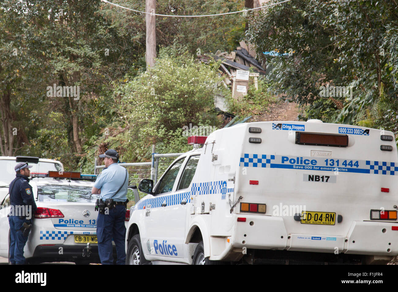 New south wales police officers and their police transport in Sydney ...