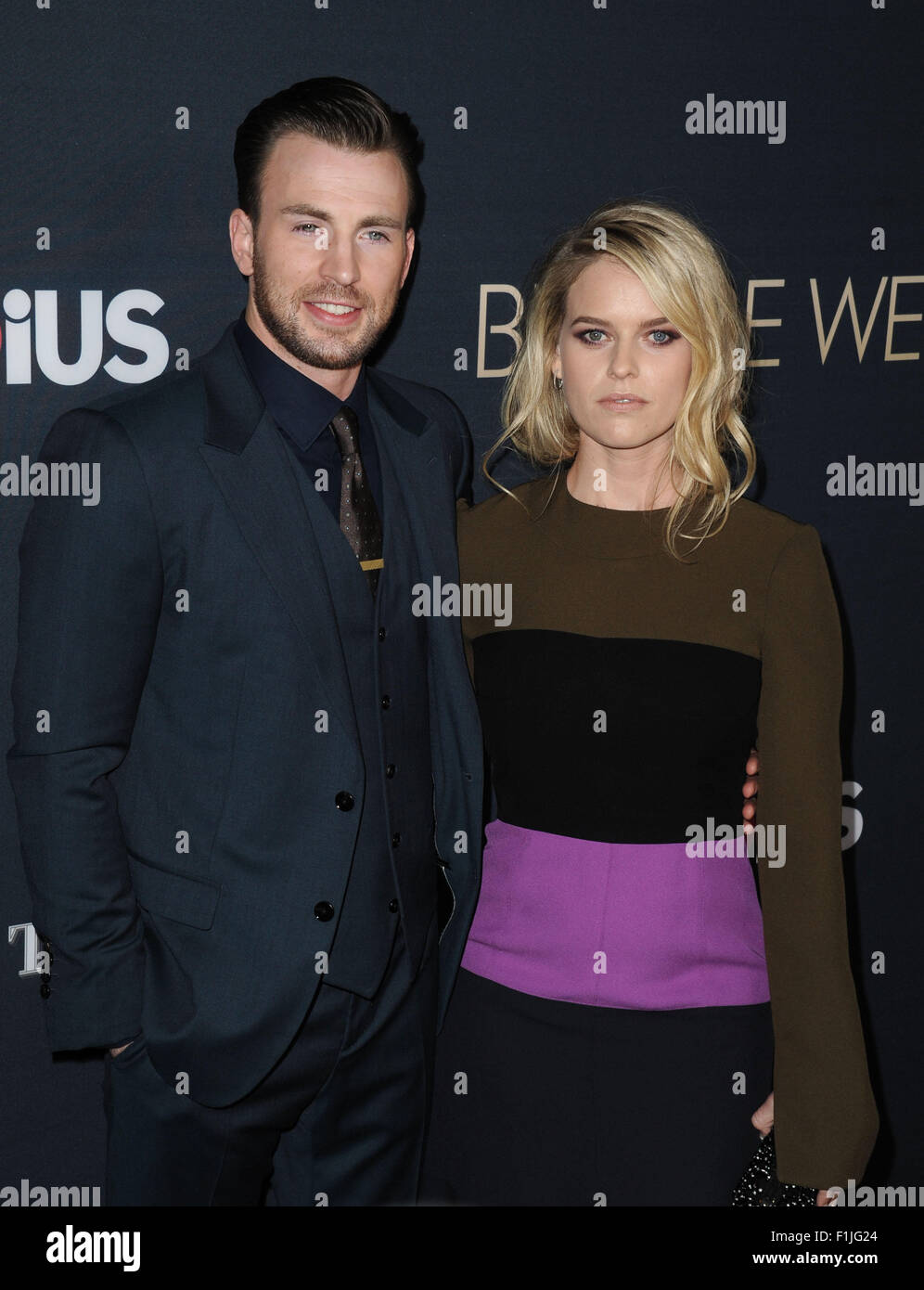Los Angeles, California, USA. 2nd Sep, 2015. Chris Evans, Alice Eve ...