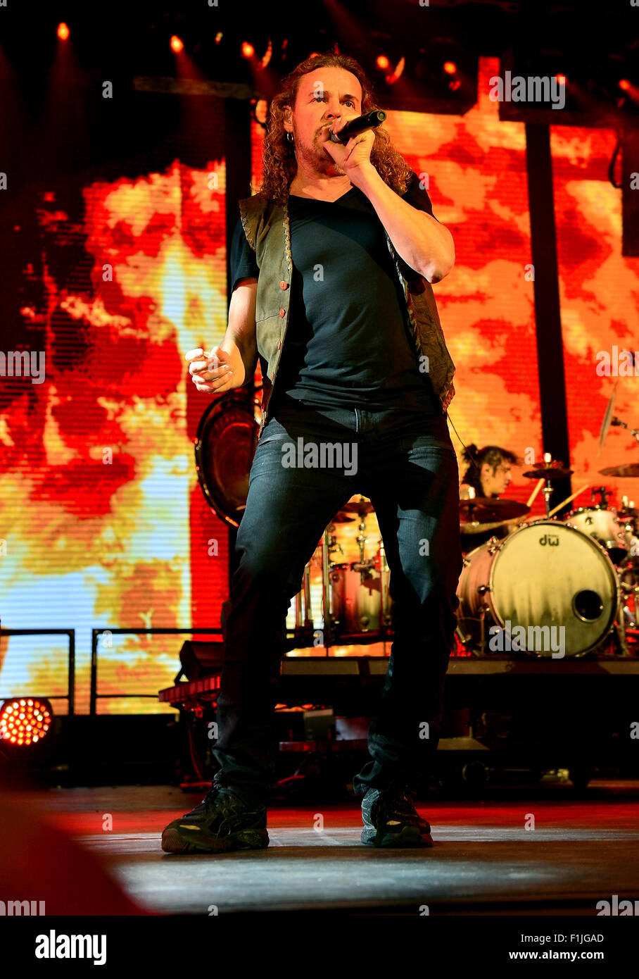 Mexican pop rock band Maná perform at the AmericanAirlines Arena on ...