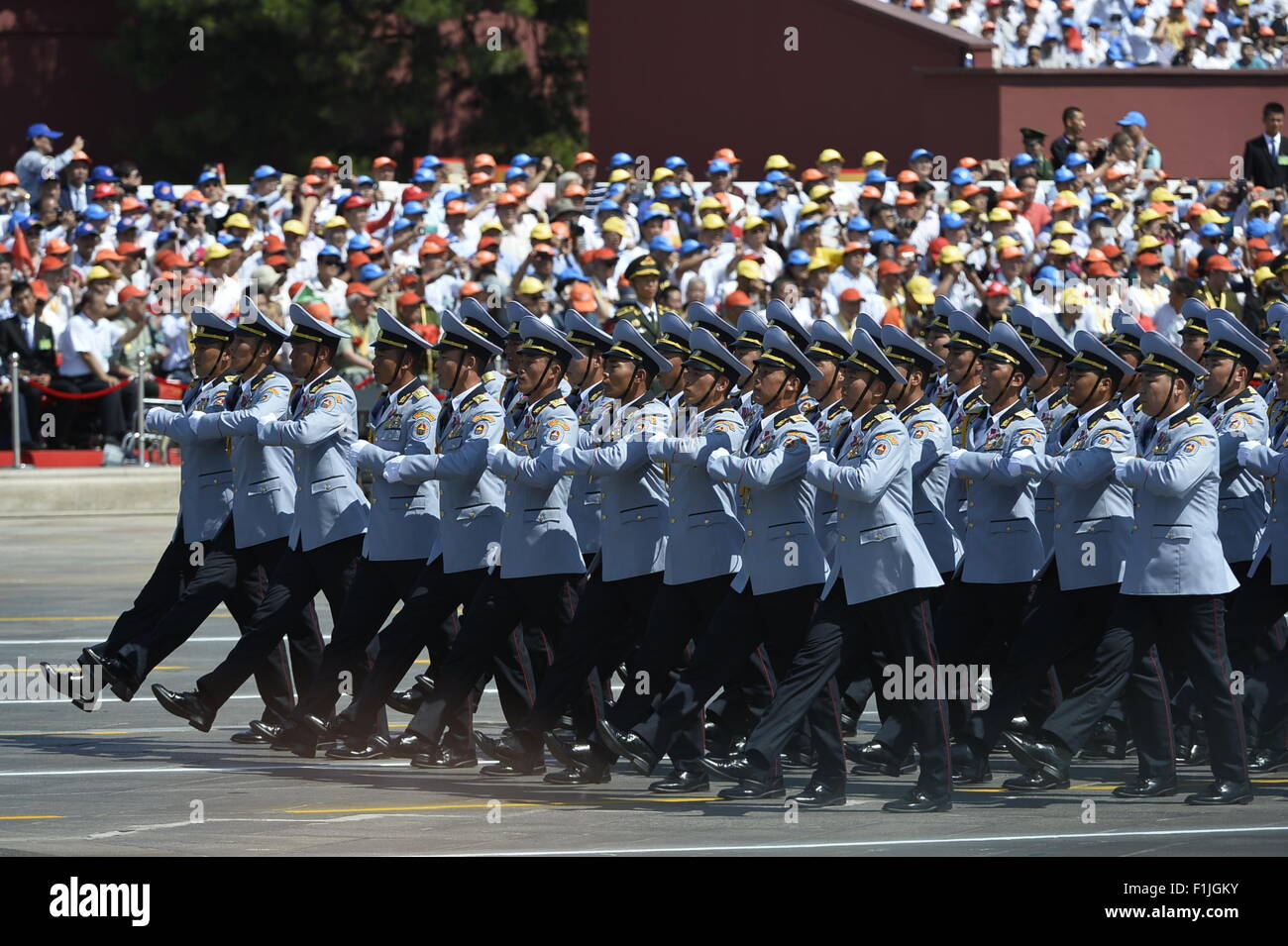 Beijing, China. 3rd Sep, 2015. The phalanx of Mongolia attends a parade ...