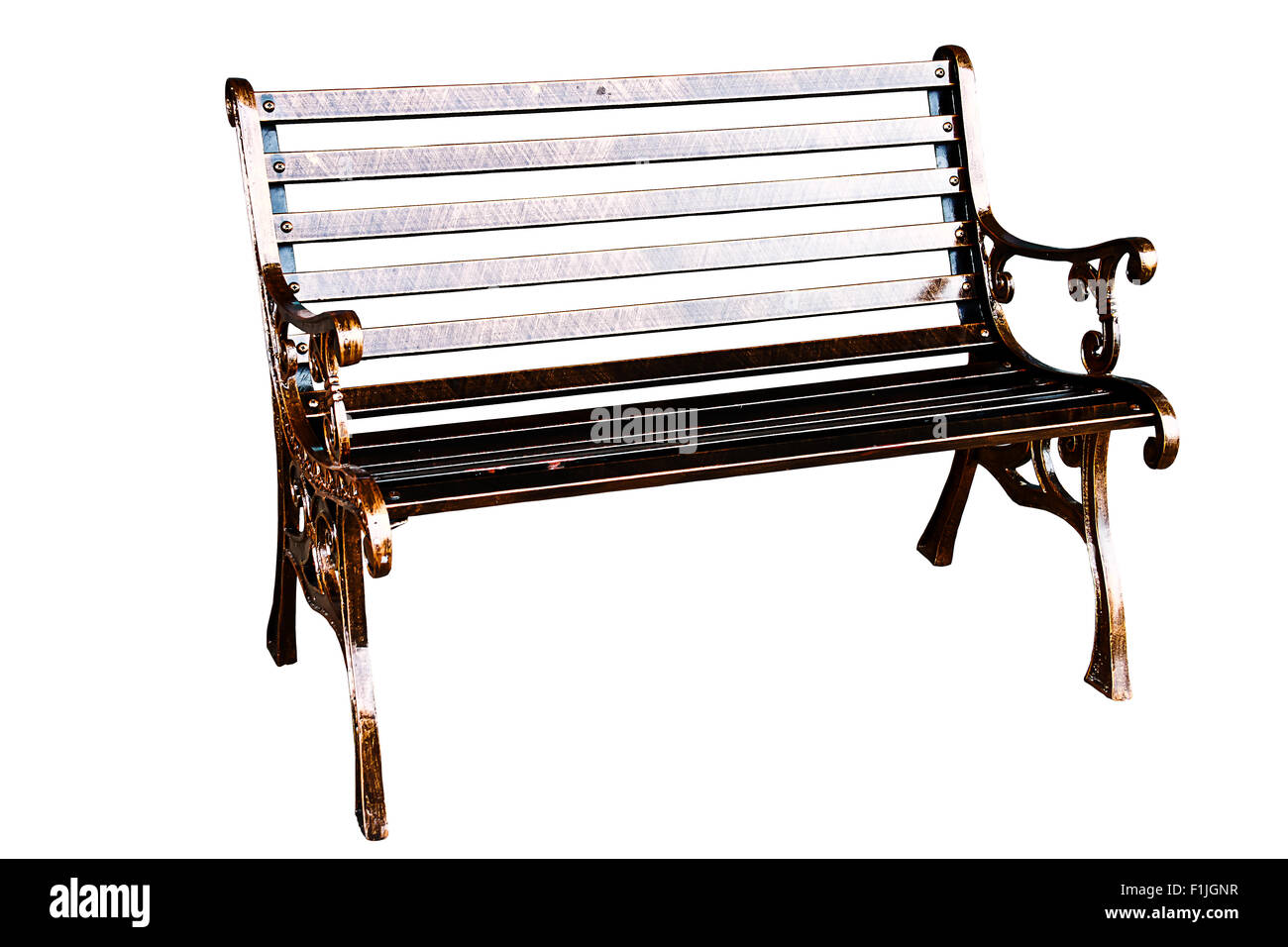 Vintage garden chair Cut Out Stock Images & Pictures - Alamy