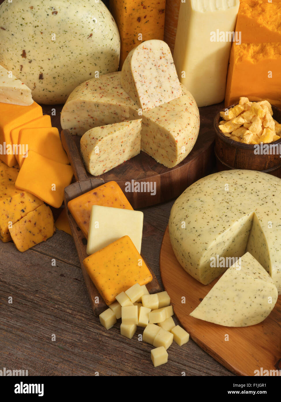 Variety of cheese Stock Photo - Alamy