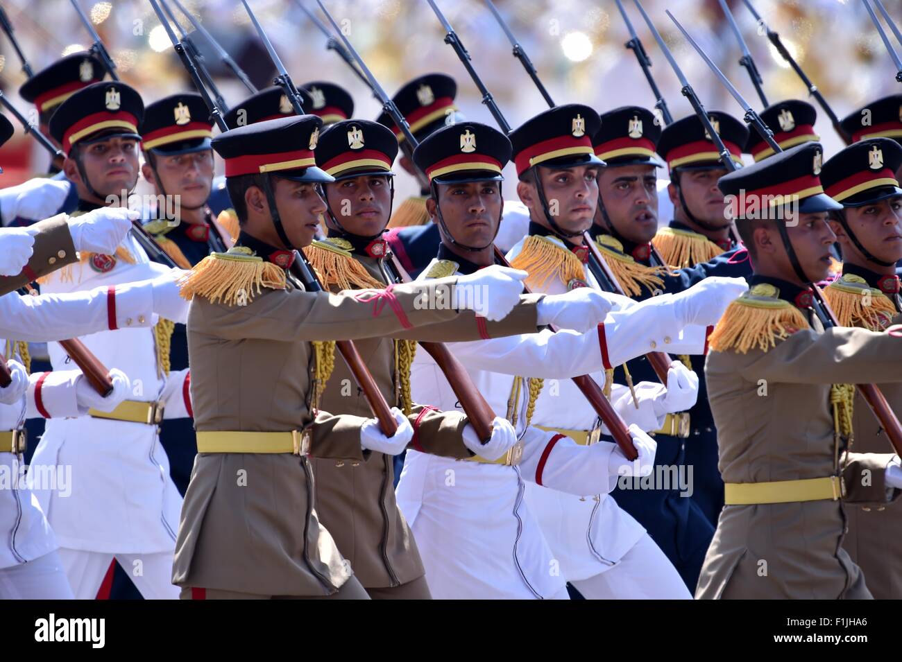 Beijing, China. 3rd Sep, 2015. The Egyptian phalanx attends a parade in ...