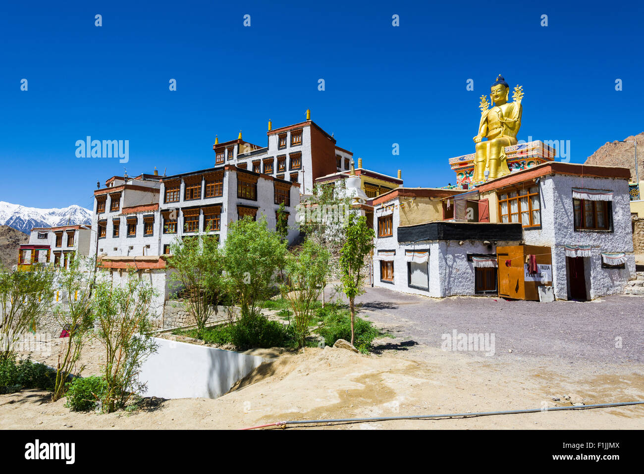 The Buildings of Likir Gompa monastery, Likir, Jammu and Kashmir, India ...