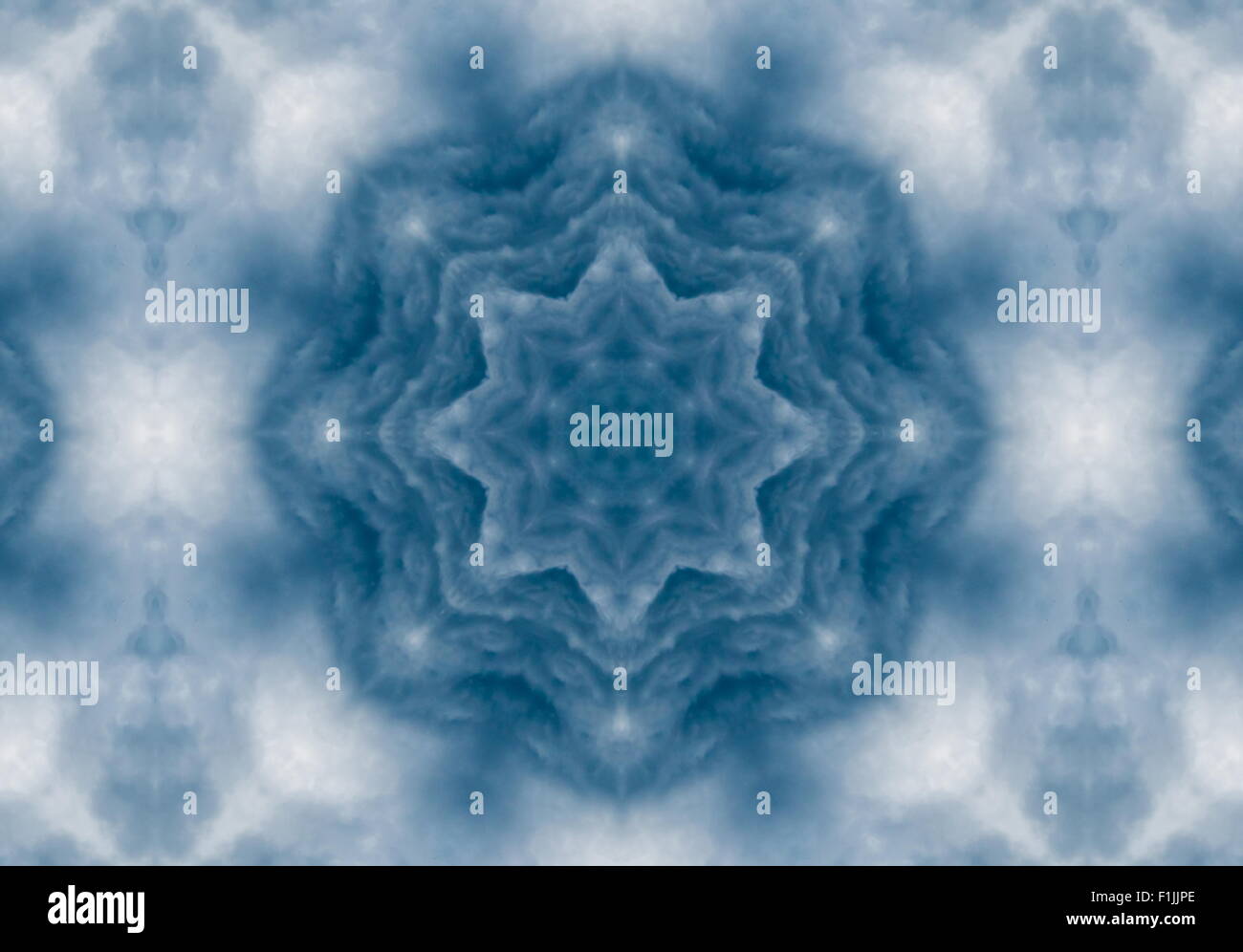 blue color drawing in kaleidoscope pattern - blue color drawing in ...