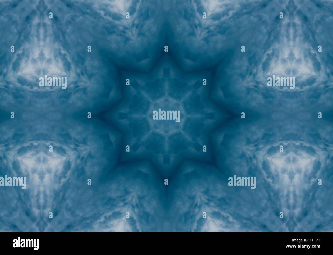 blue color drawing in kaleidoscope pattern - blue color drawing in ...