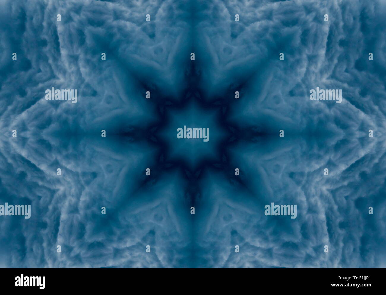 blue color drawing in kaleidoscope pattern - blue color drawing in ...