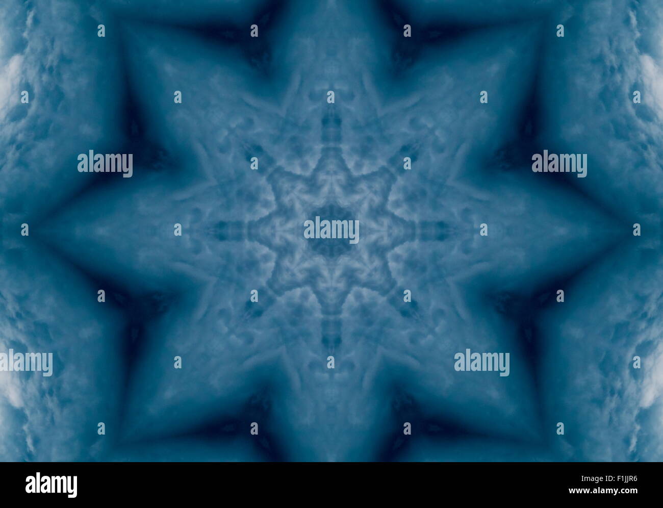 blue color drawing in kaleidoscope pattern - blue color drawing in ...