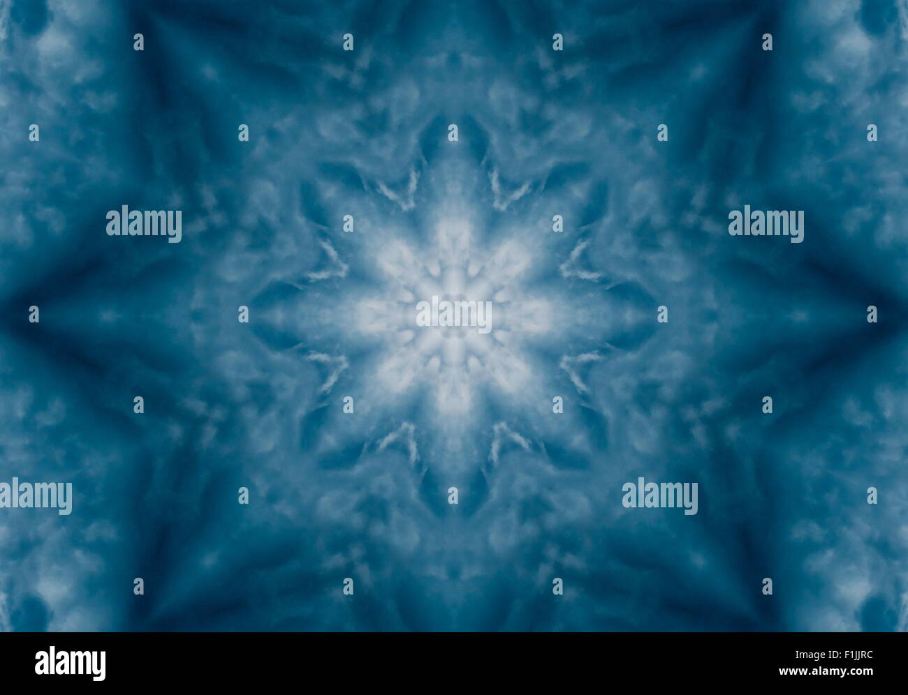 blue color drawing in kaleidoscope pattern - blue color drawing in ...