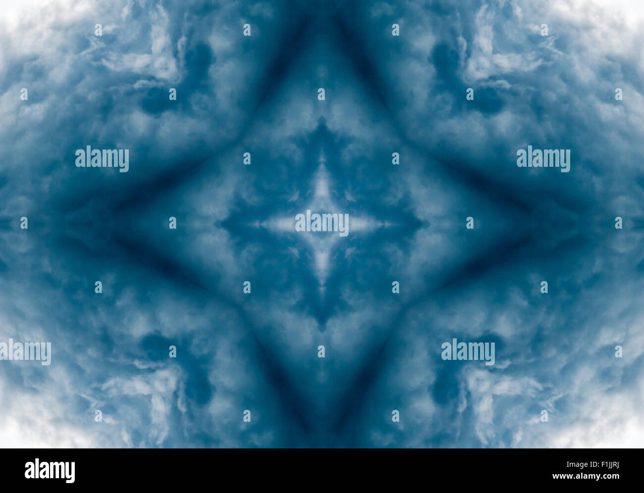 blue color drawing in kaleidoscope pattern - blue color drawing in ...