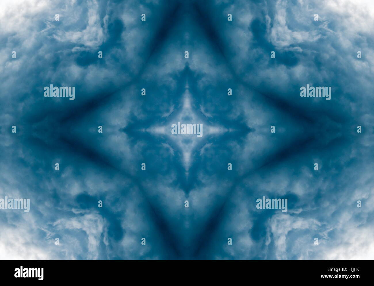 blue color drawing in kaleidoscope pattern - blue color drawing in ...