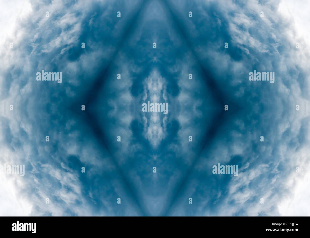 blue color drawing in kaleidoscope pattern - blue color drawing in ...