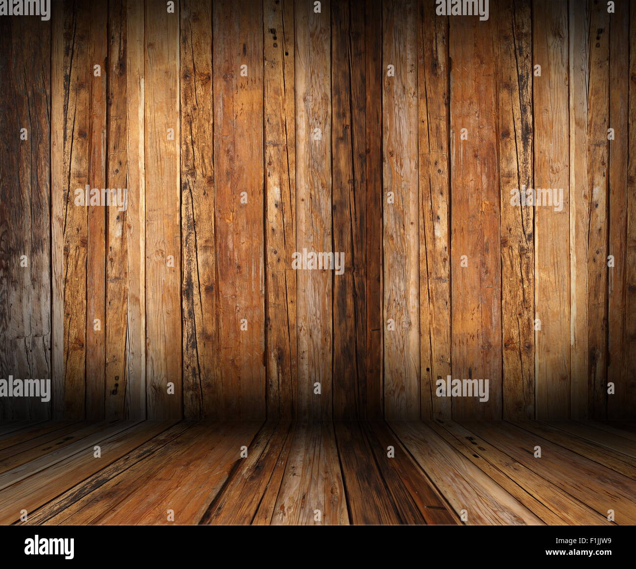 vintage wooden interior room backdrop with old wood planks Stock Photo ...