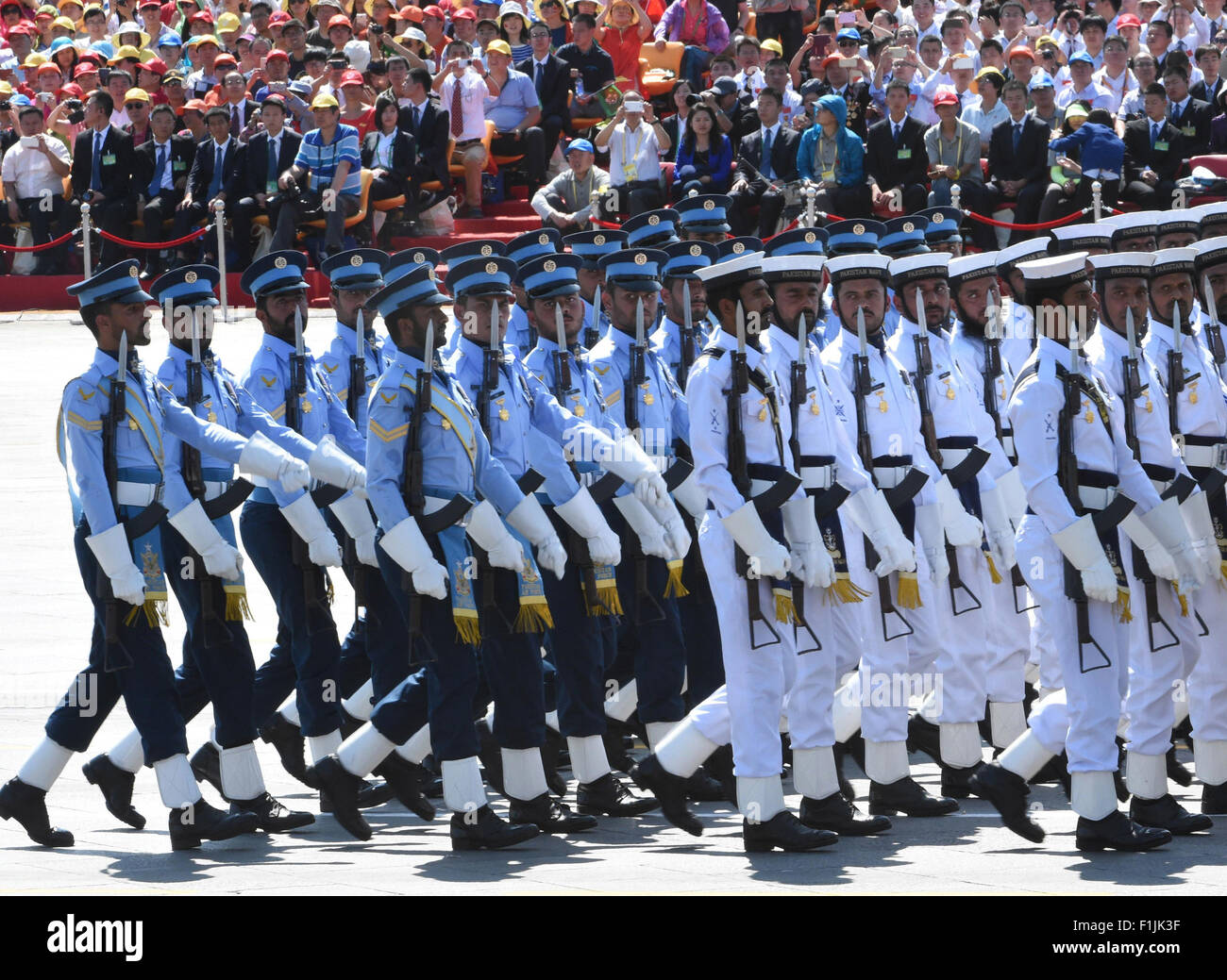 Beijing, China. 3rd Sep, 2015. The Pakistani phalanx attends a parade ...