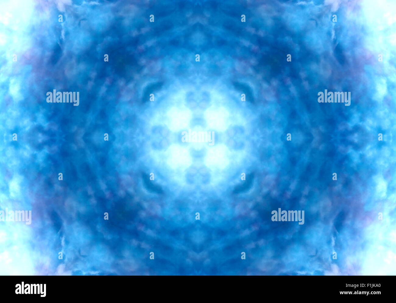 blue color drawing in kaleidoscope pattern - blue color drawing in ...