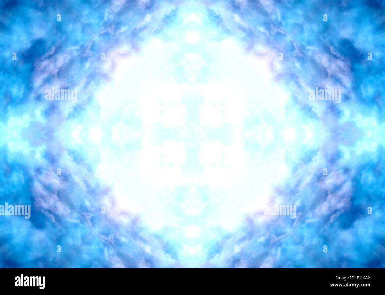 blue color drawing in kaleidoscope pattern - blue color drawing in ...