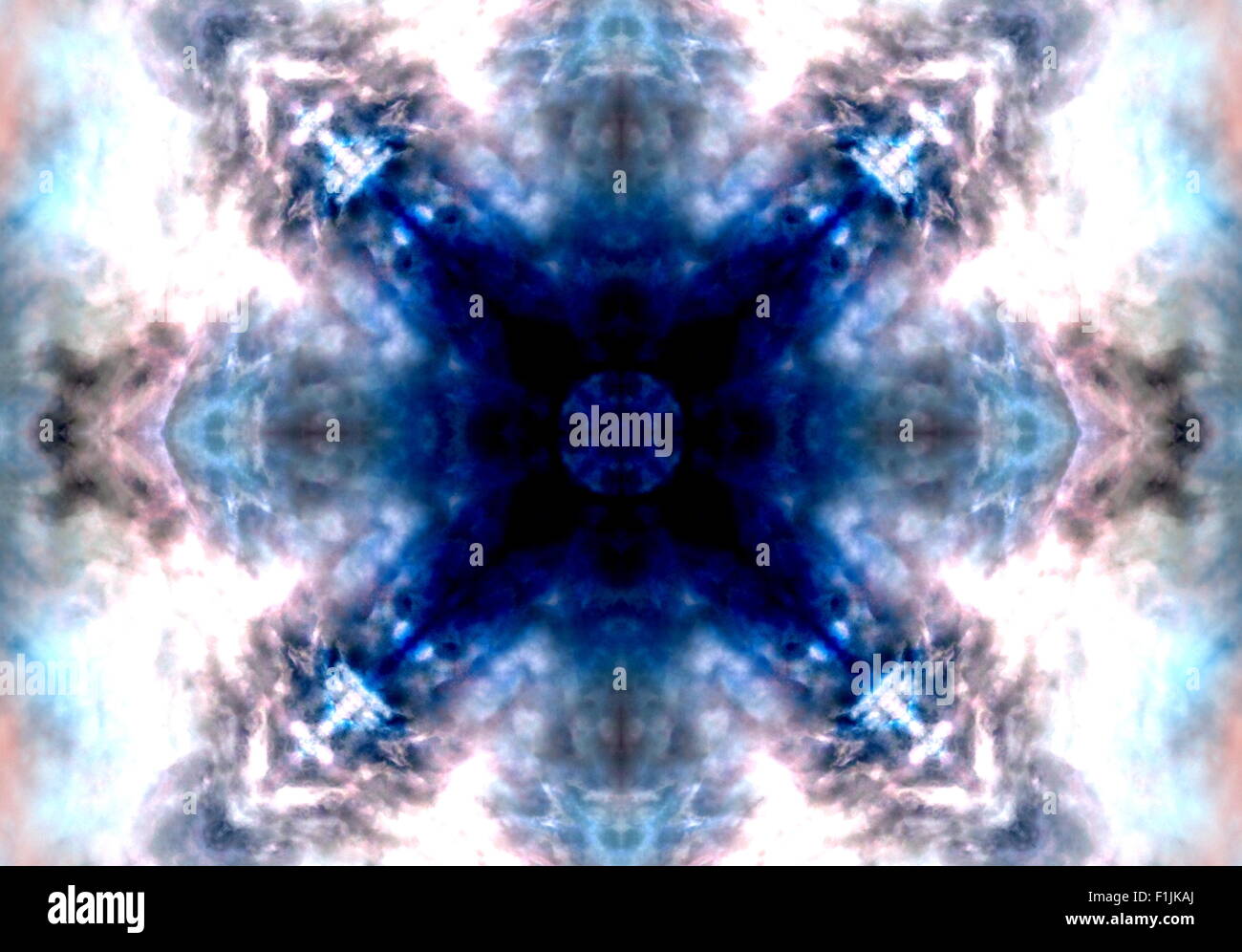 blue color drawing in kaleidoscope pattern - blue color drawing in ...