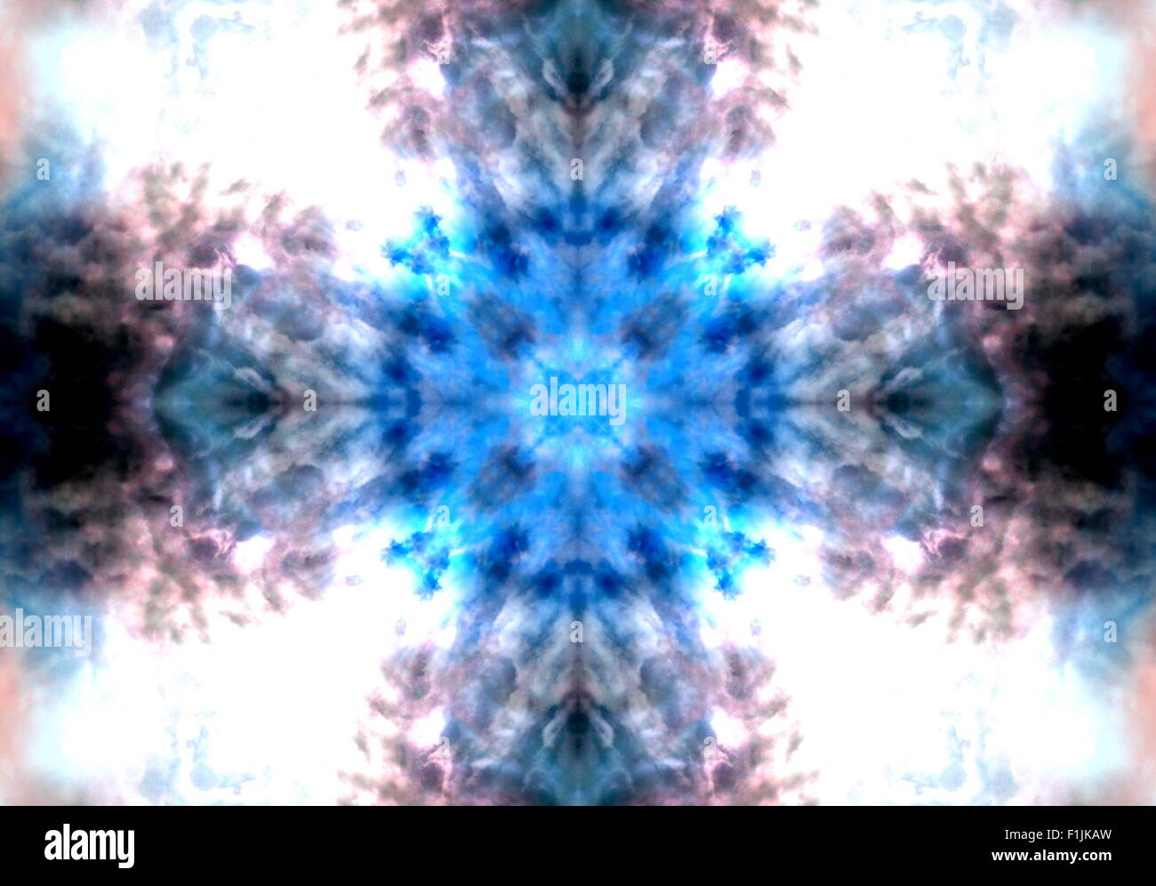 blue color drawing in kaleidoscope pattern - blue color drawing in ...