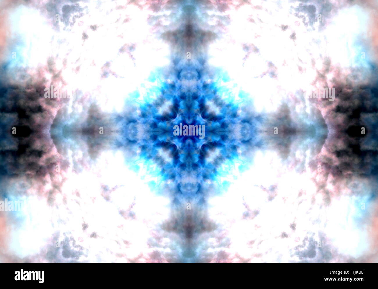 blue color drawing in kaleidoscope pattern - blue color drawing in ...