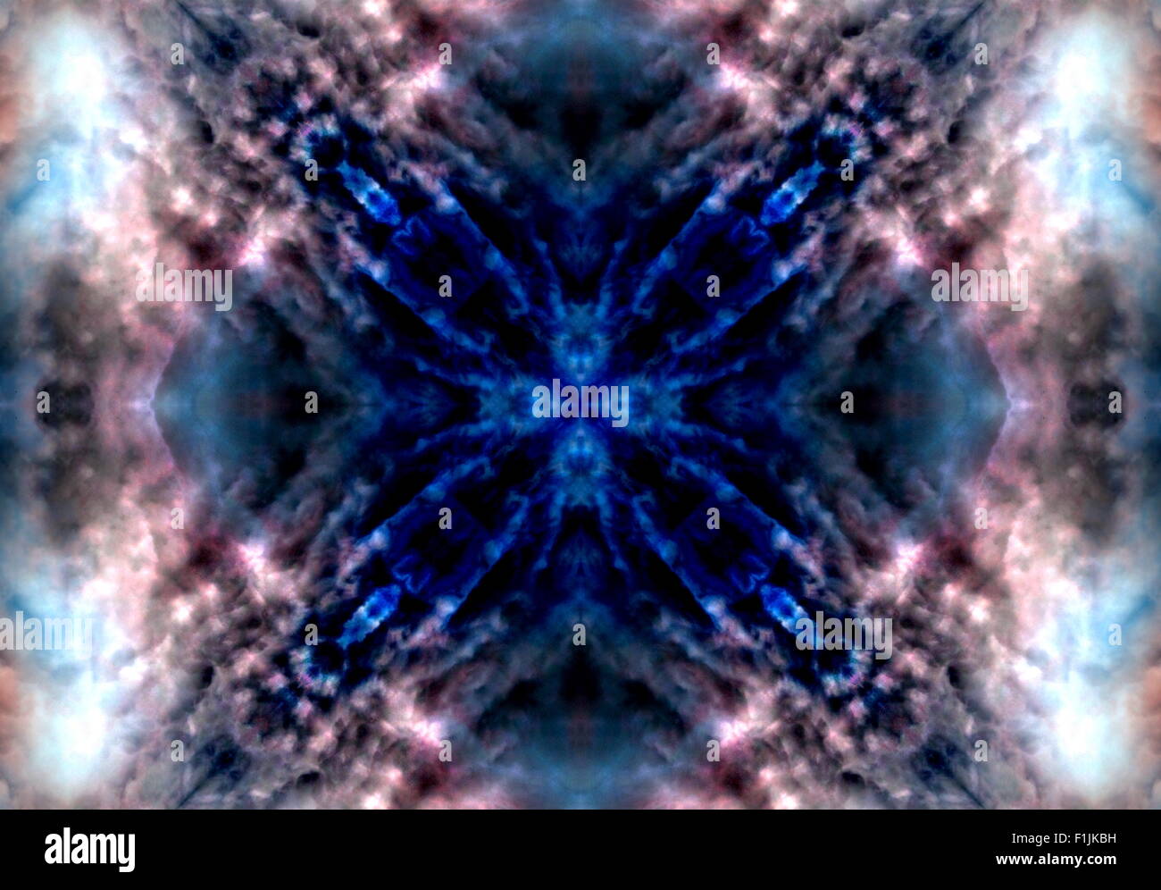 blue color drawing in kaleidoscope pattern - blue color drawing in ...