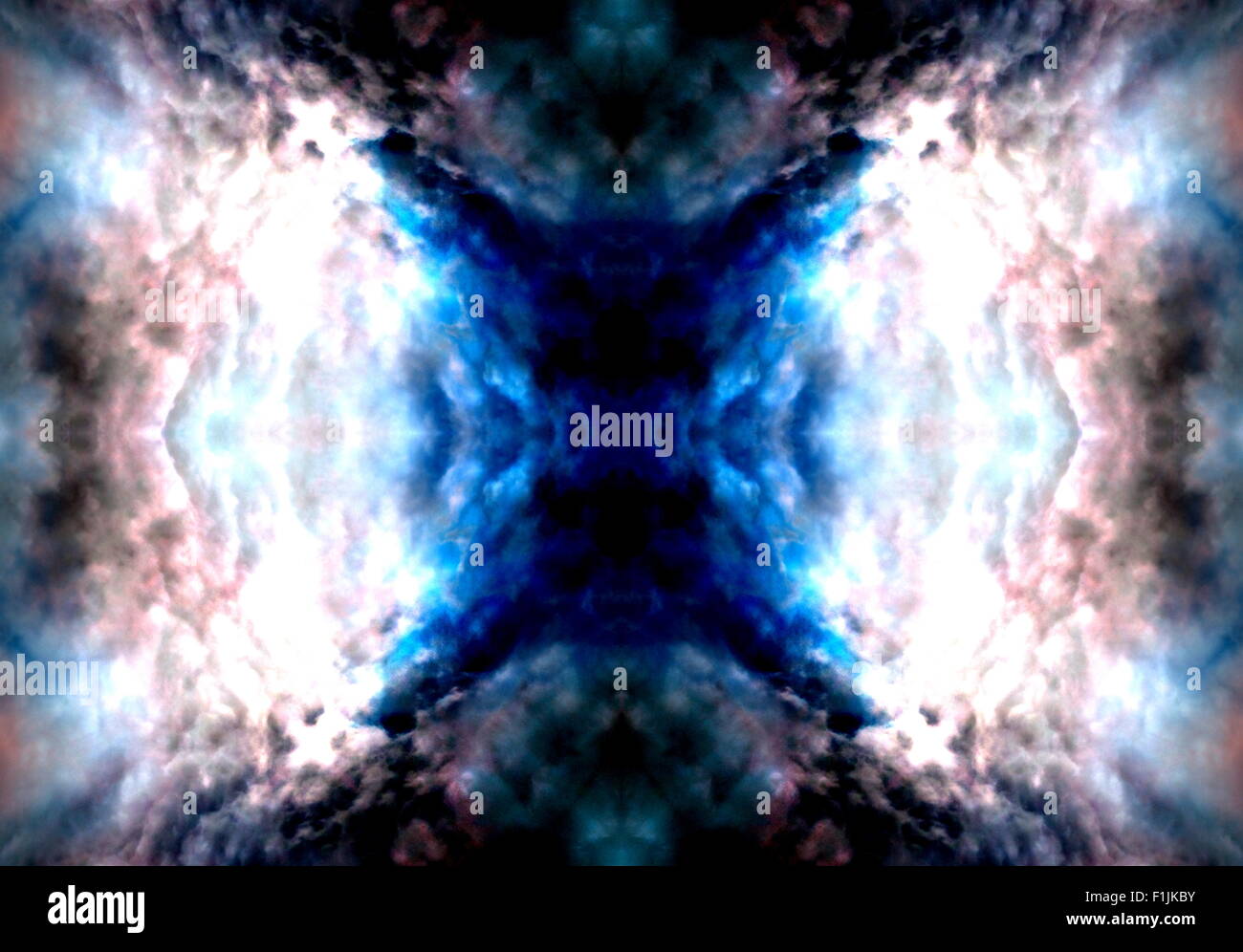 blue color drawing in kaleidoscope pattern - blue color drawing in ...