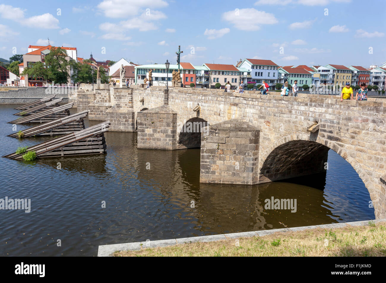 Stone Bridge Pisek, Czech Republic, Europe Stock Photo - Alamy